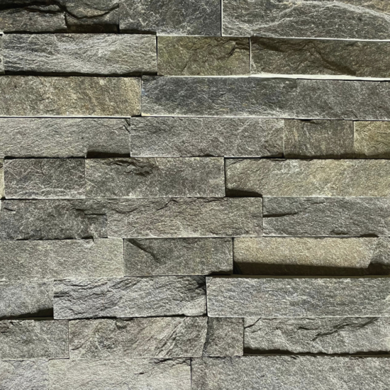 2” Classic Grey Stacked Stone | Poem Lake